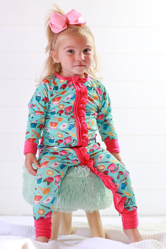 Tea Party Ruffle Footie Snoozer – Fletch
